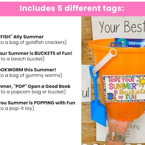 End of Year Student Gift Tags: Printable Summer Sayings (PDF) - Etsy