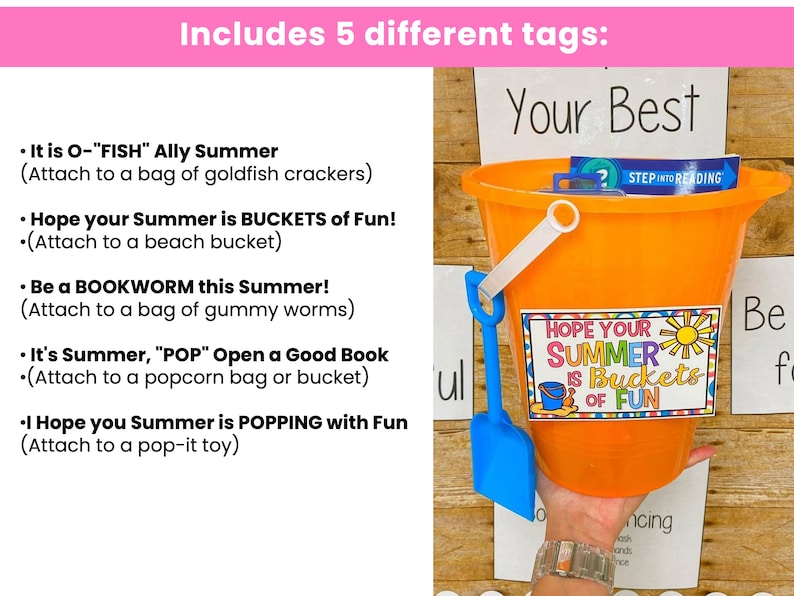 End of Year Student Gift Tags: Printable Summer Sayings (PDF) - Etsy
