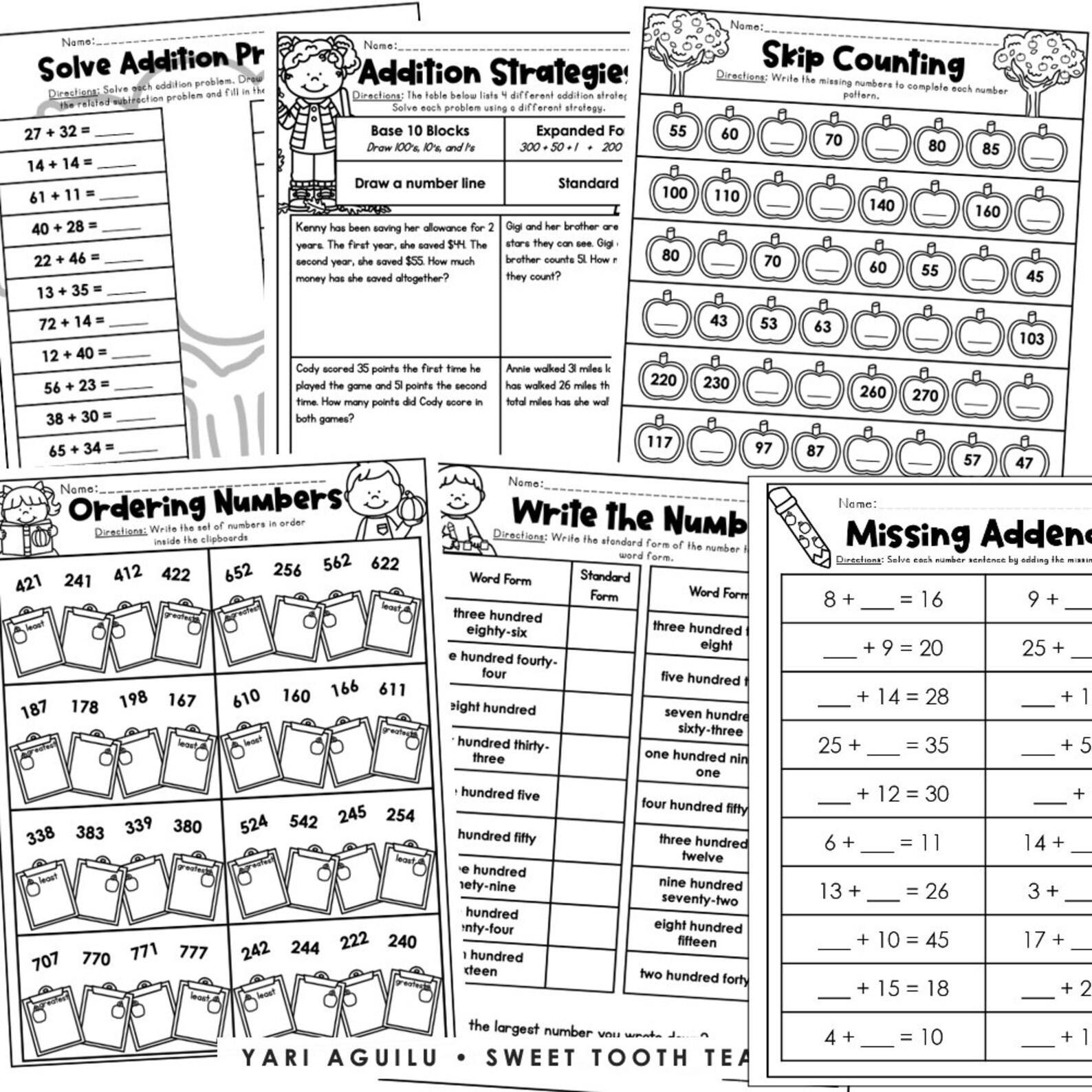 Monthly Second Grade Review Worksheets | Grammar, Reading & Math ...
