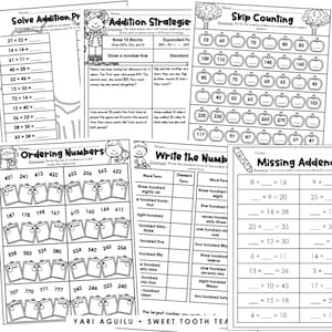 Monthly Second Grade Review Worksheets | Grammar, Reading & Math ...