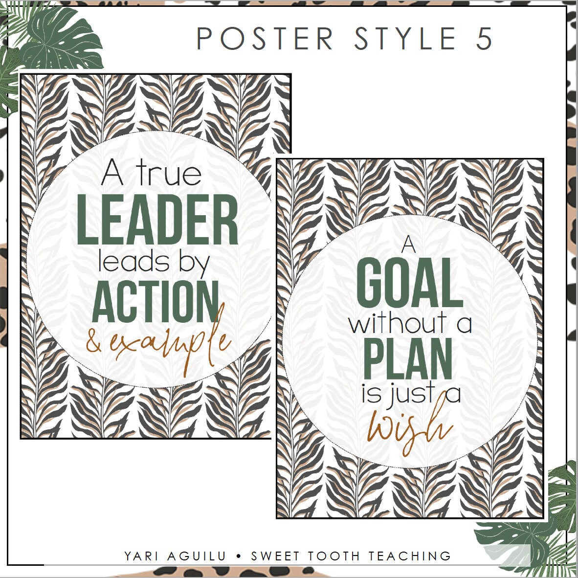 Inspirational Quote Posters | Jungle Theme Classroom Decor | Safari ...