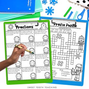 3rd Grade Review Worksheets Homeschooling | Winter Math, Reading ...