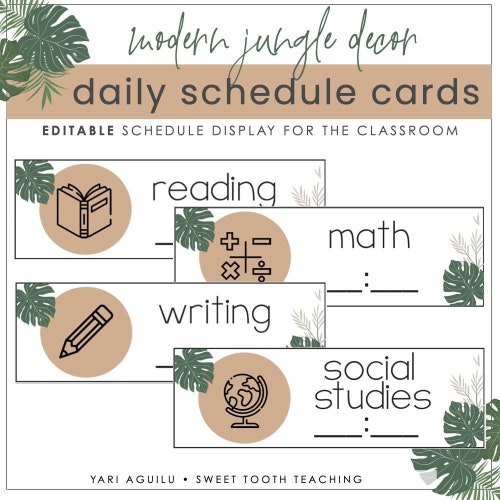 Jungle Theme Drawer Labels Printable Classroom Decor - Etsy