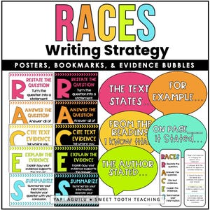 RACES Writing Strategy Posters | EDITABLE | Citing Text Evidence | Text ...