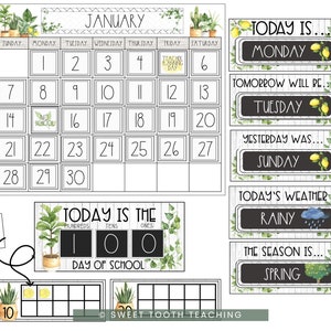 Plants & Lemons Classroom Decor: Farmhouse Theme (EDITABLE Digital ...