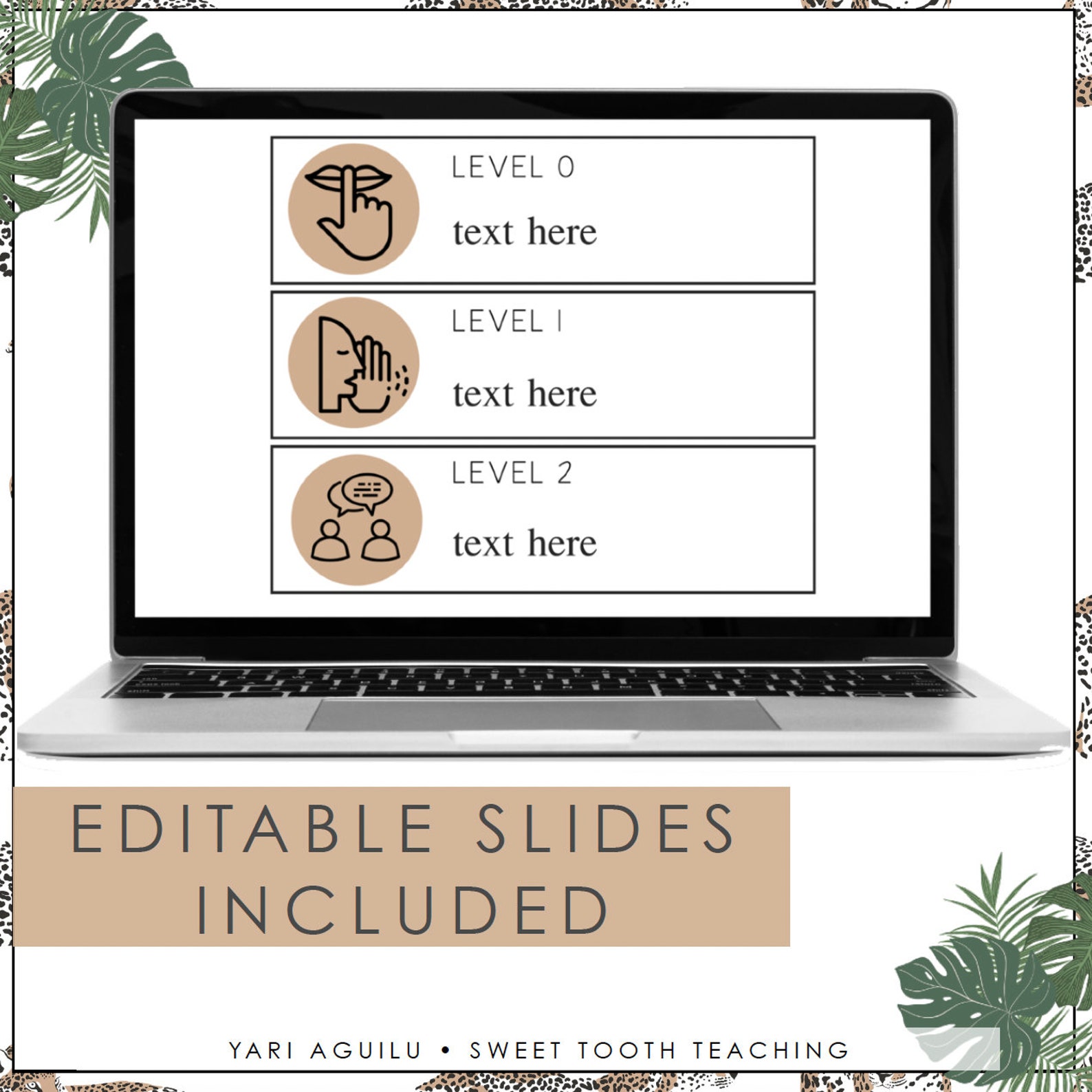 Student Voice Level Chart & Posters Jungle Theme Classroom - Etsy