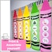Crayon Color Posters: English & Spanish Classroom Decor (digital ...