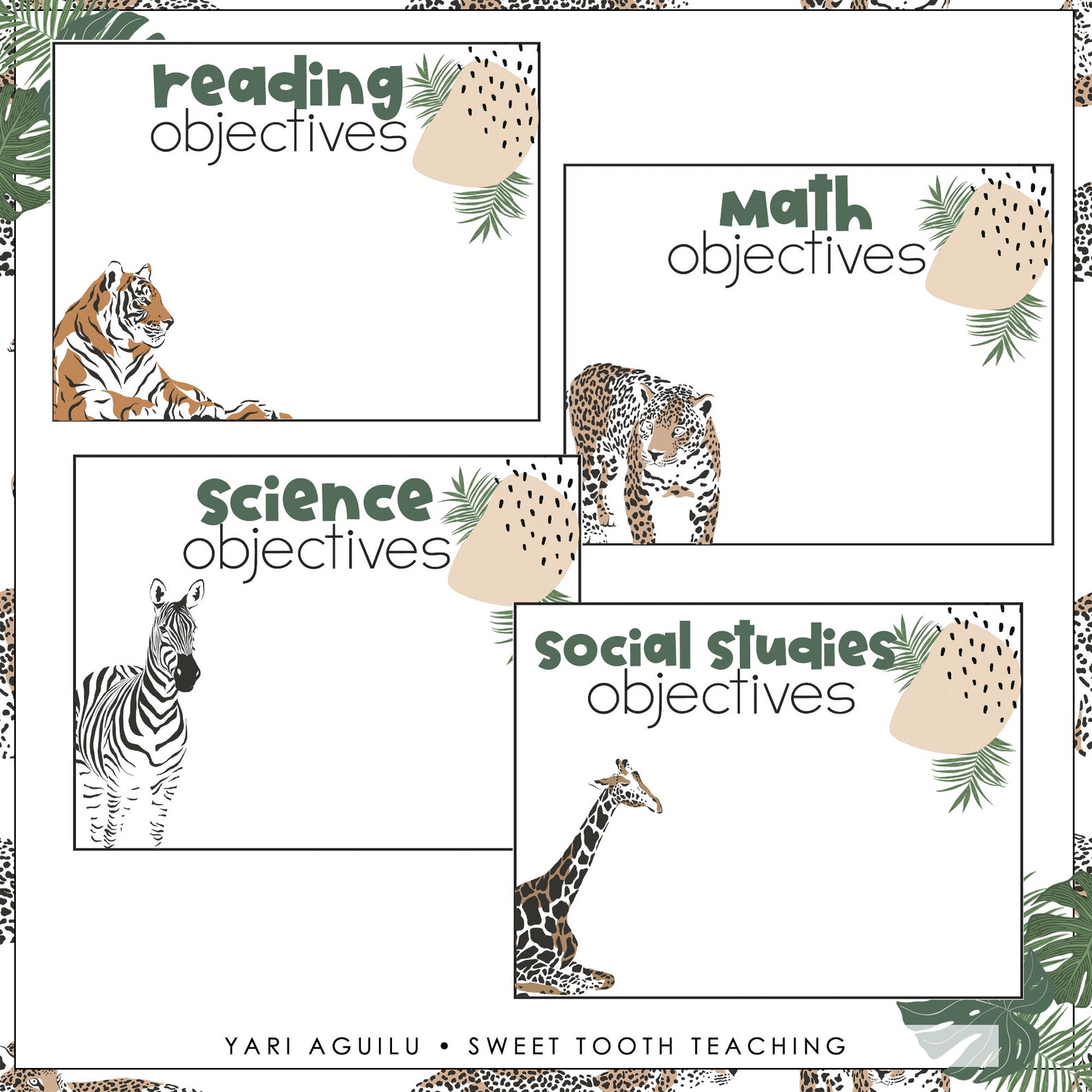 Jungle Themed Classroom Decor Neutral Classroom Decorations - Etsy