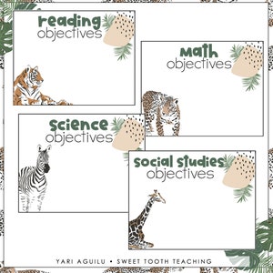 Jungle Themed Classroom Decor | Neutral Classroom Decorations ...