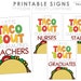 Cinco De Mayo Appreciation Sign: Taco & Nacho Bar Decor (PDF) - Etsy
