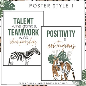 Inspirational Quote Posters | Jungle Theme Classroom Decor | Safari ...