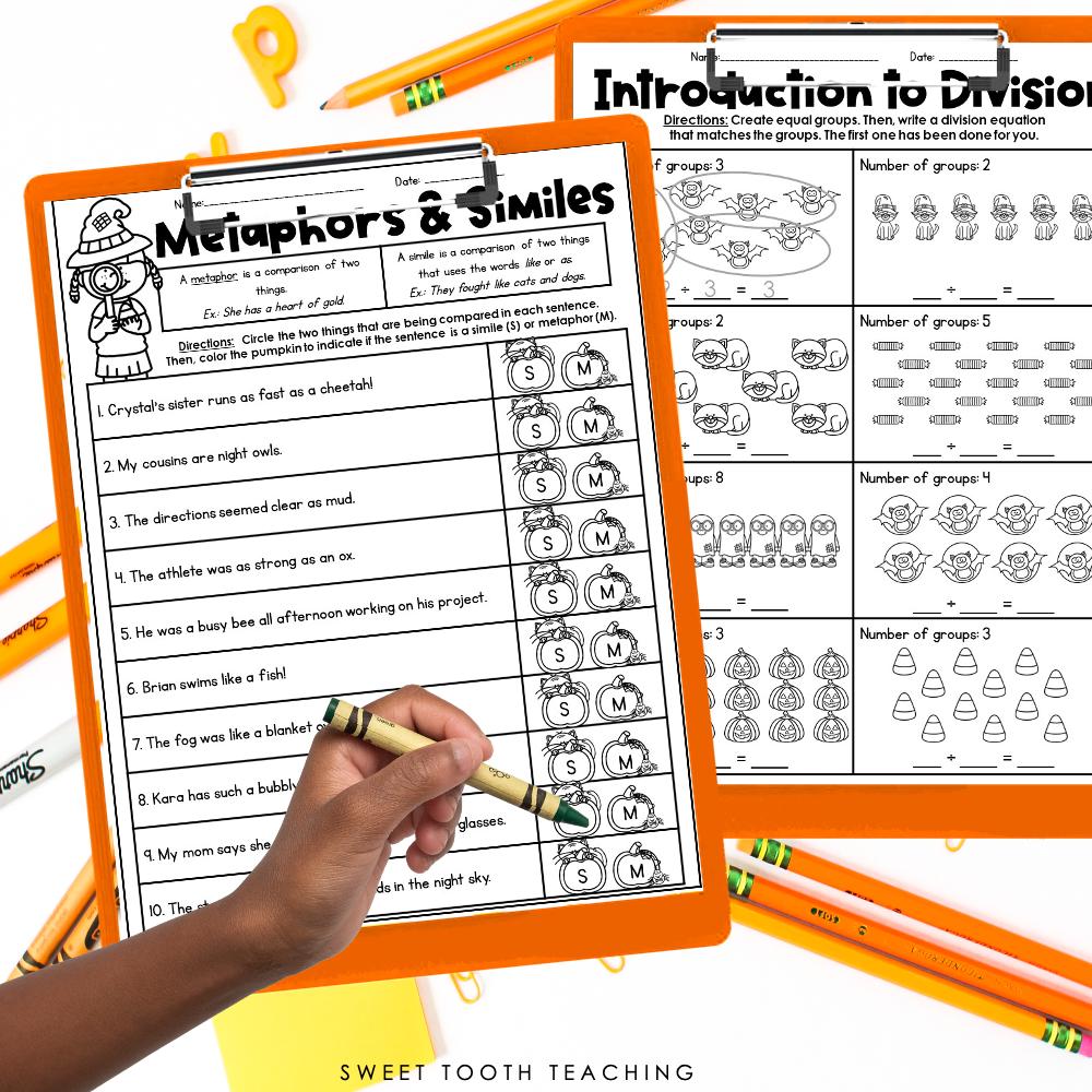 3rd Grade Review Worksheets Homeschooling | Halloween Math, Reading ...