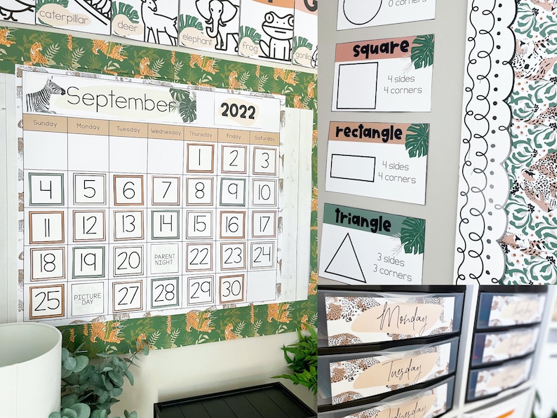 Jungle Themed Classroom Decor Neutral Classroom Decorations - Etsy