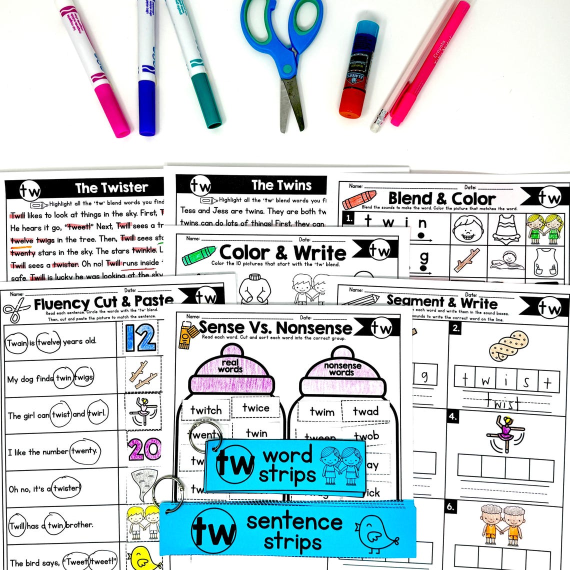 Printable Consonant Blends Phonics Decoding Worksheets-science of ...