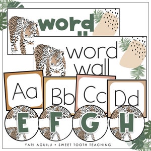 Jungle Themed Classroom Decor | Neutral Classroom Decorations ...
