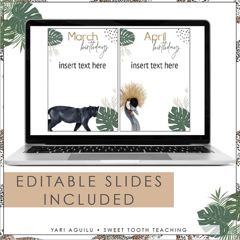 Student Birthdays Display Posters Printable Classroom Decor - Etsy