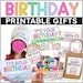 Printable Student Birthday Gift Set: Certificates, Hats, Tags (digital ...