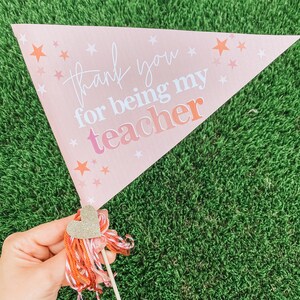 Teacher Appreciation Printable Pennant Flags Tags, Teacher Gift Ideas ...