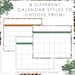 Printable Classroom Decor | Large Calendar | Modern Jungle Theme - Etsy