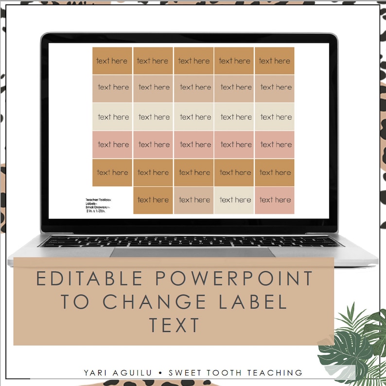Neutral Colors Teacher Toolbox Printable Labels for Teacher Supplies ...