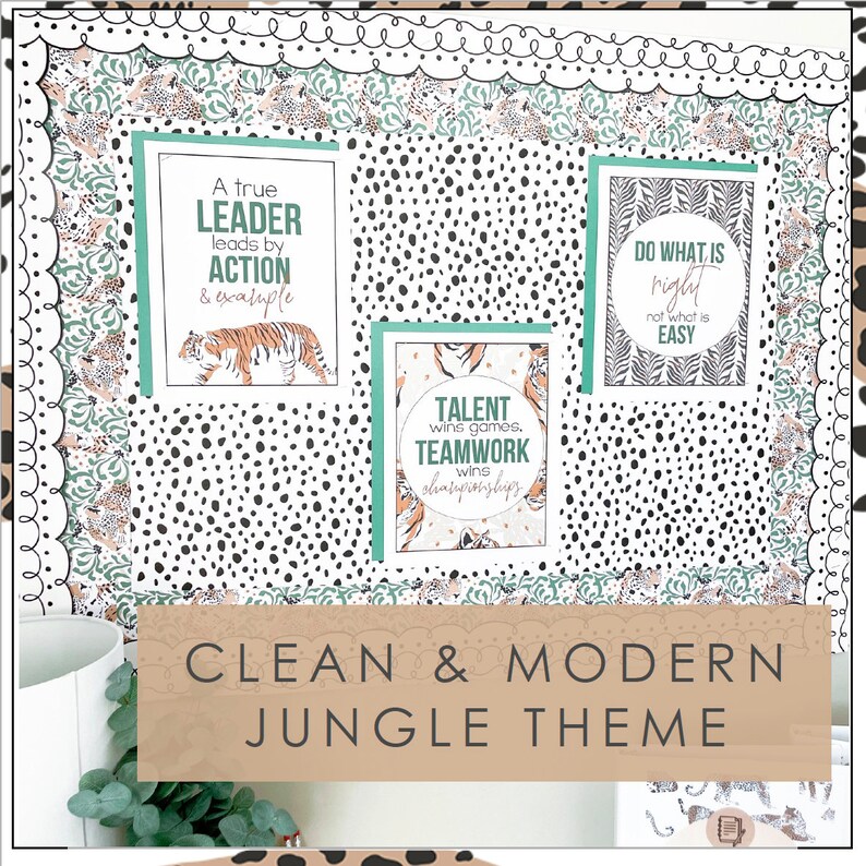 Inspirational Quote Posters Jungle Theme Classroom Decor - Etsy