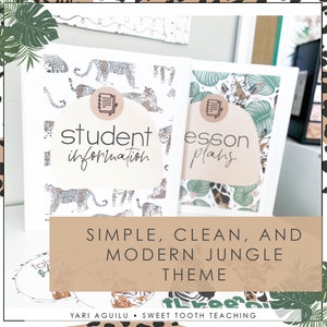 Binder Covers & Spines | Printable Classroom Decor | Jungle Theme ...