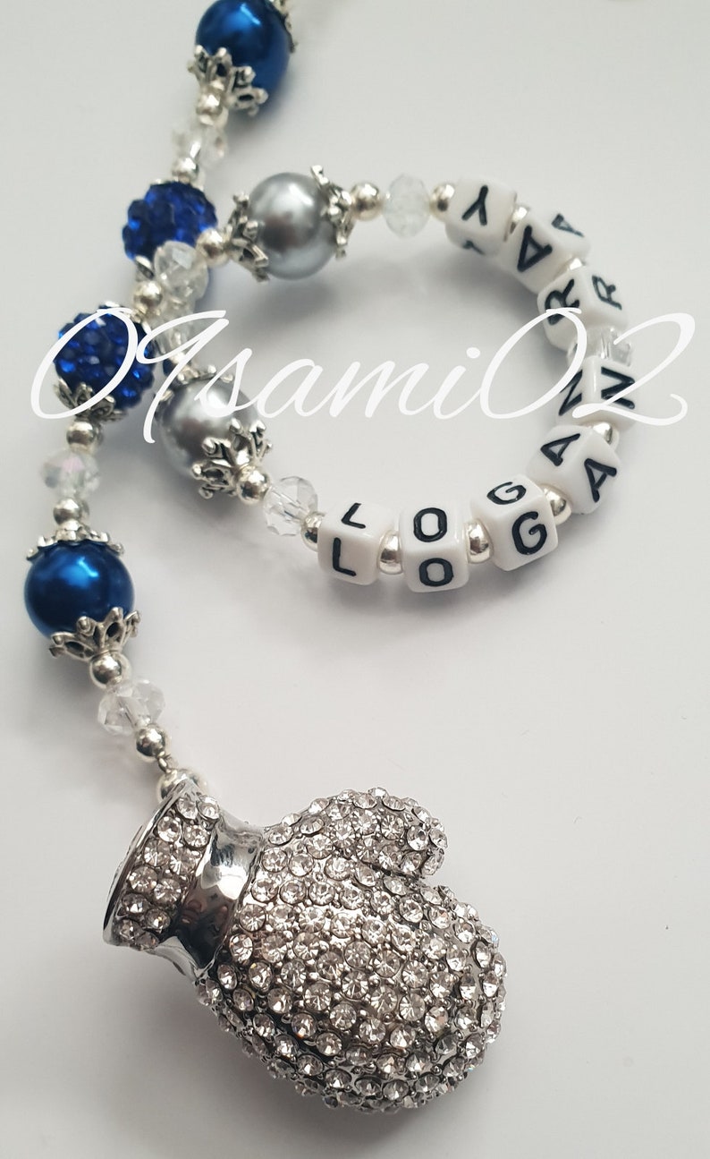 Bling Romany Crystal Boxing Glove Dummy Clip: Can Also Be Personalised ...