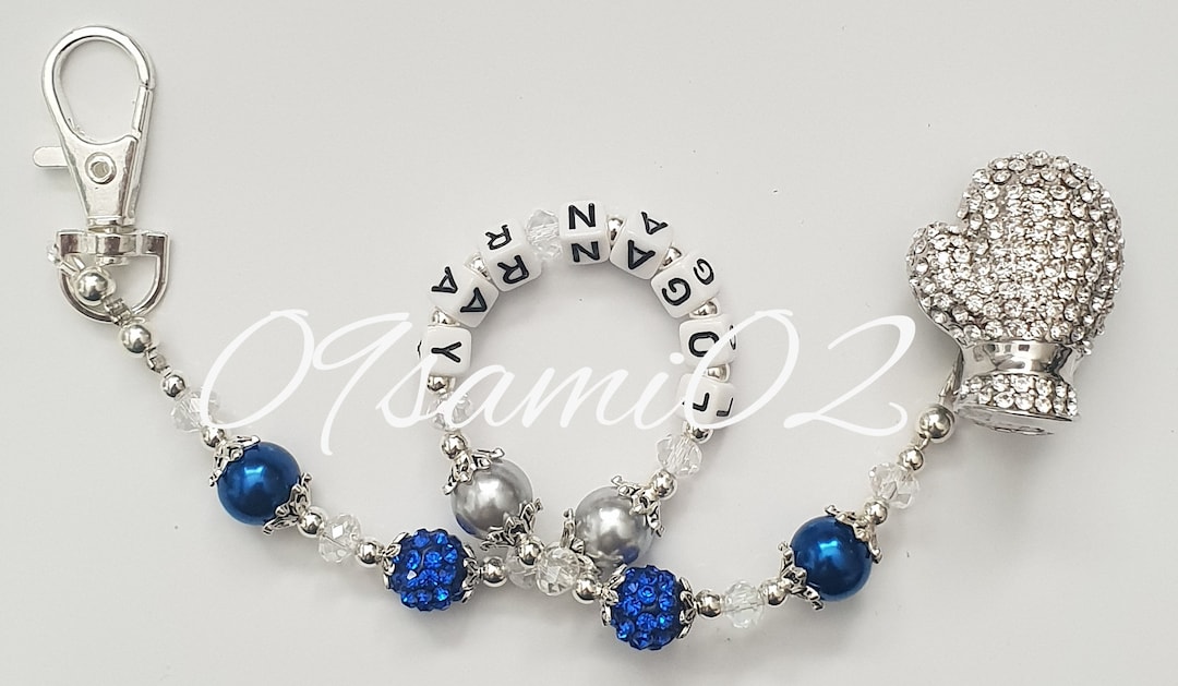 Bling Romany Crystal Boxing Glove Dummy Clip: Can Also Be Personalised ...
