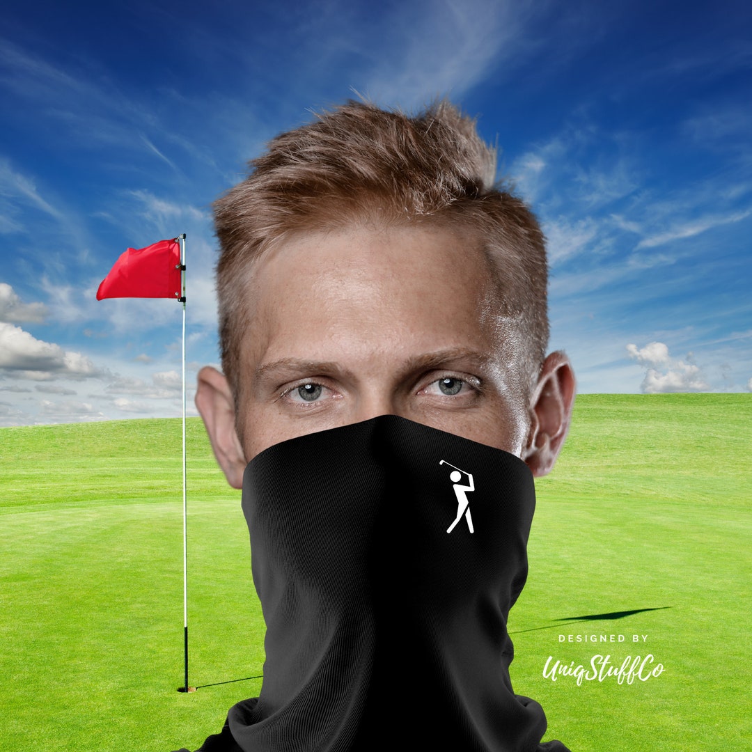 Golf Neck Gaiter Reusable Washable Neck Gaiter - One Size Gaiter for ...