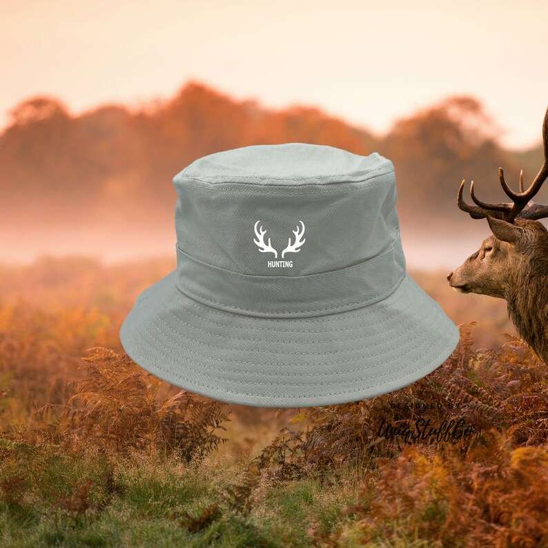 Deer Hunting Cotton Bucket Unisex Hat Trendy Outdoor Summer | Etsy