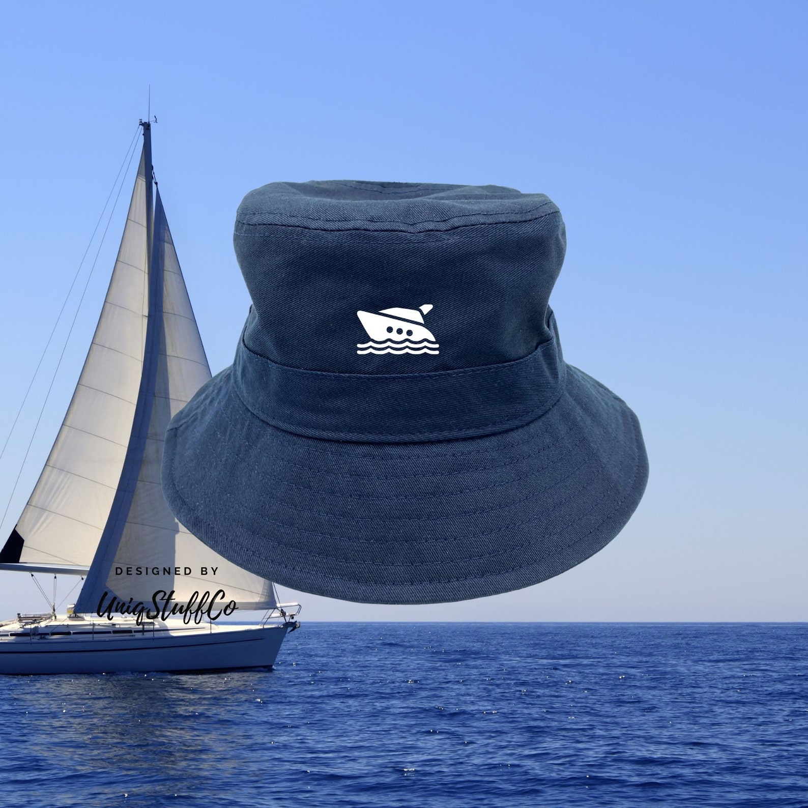 Sailing Boat Bucket Unisex Hat Trendy Outdoor Summer Beach - Etsy