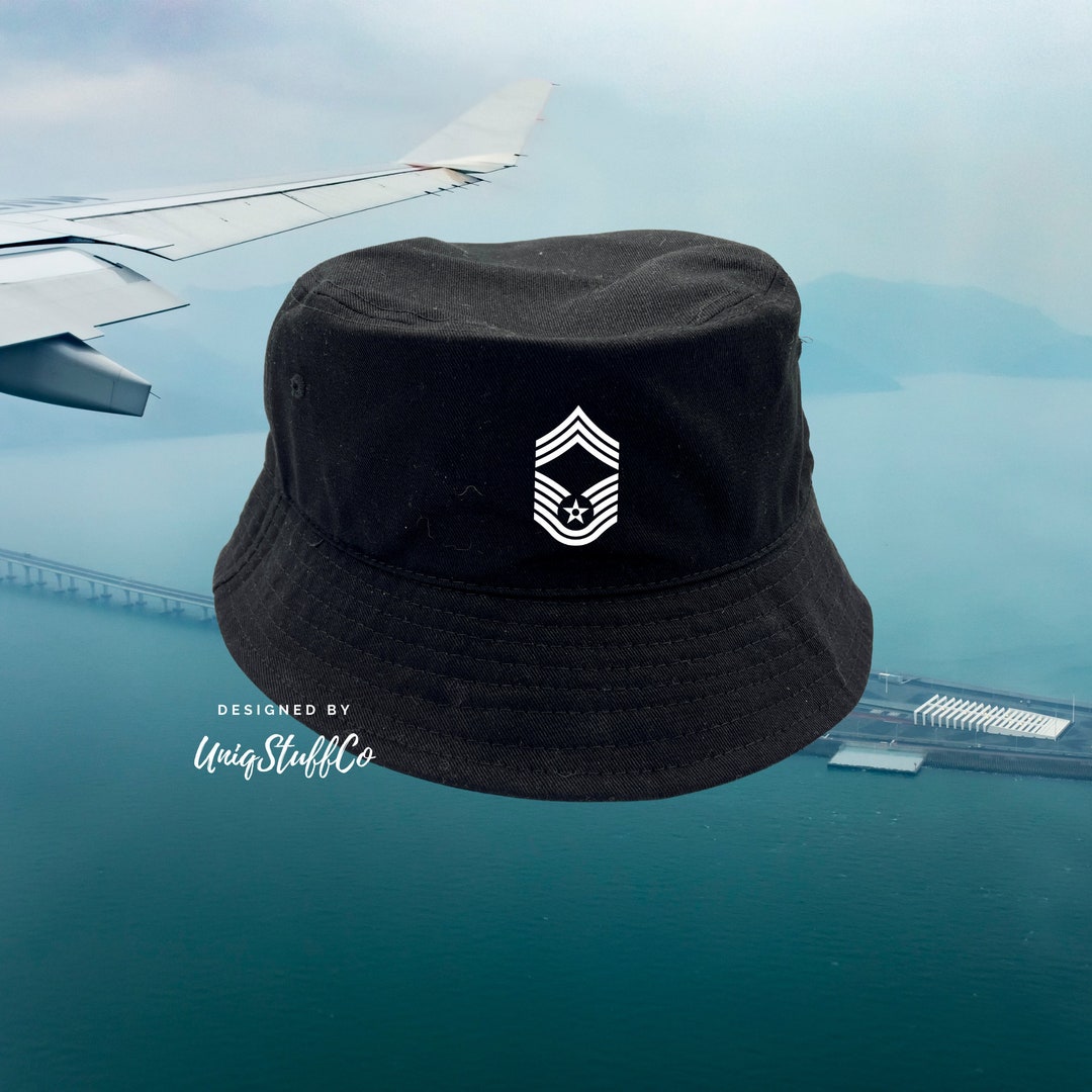 USAF Cmsgt Chief Master Sergeant Bucket Hat - Everyday Hats Headwear ...