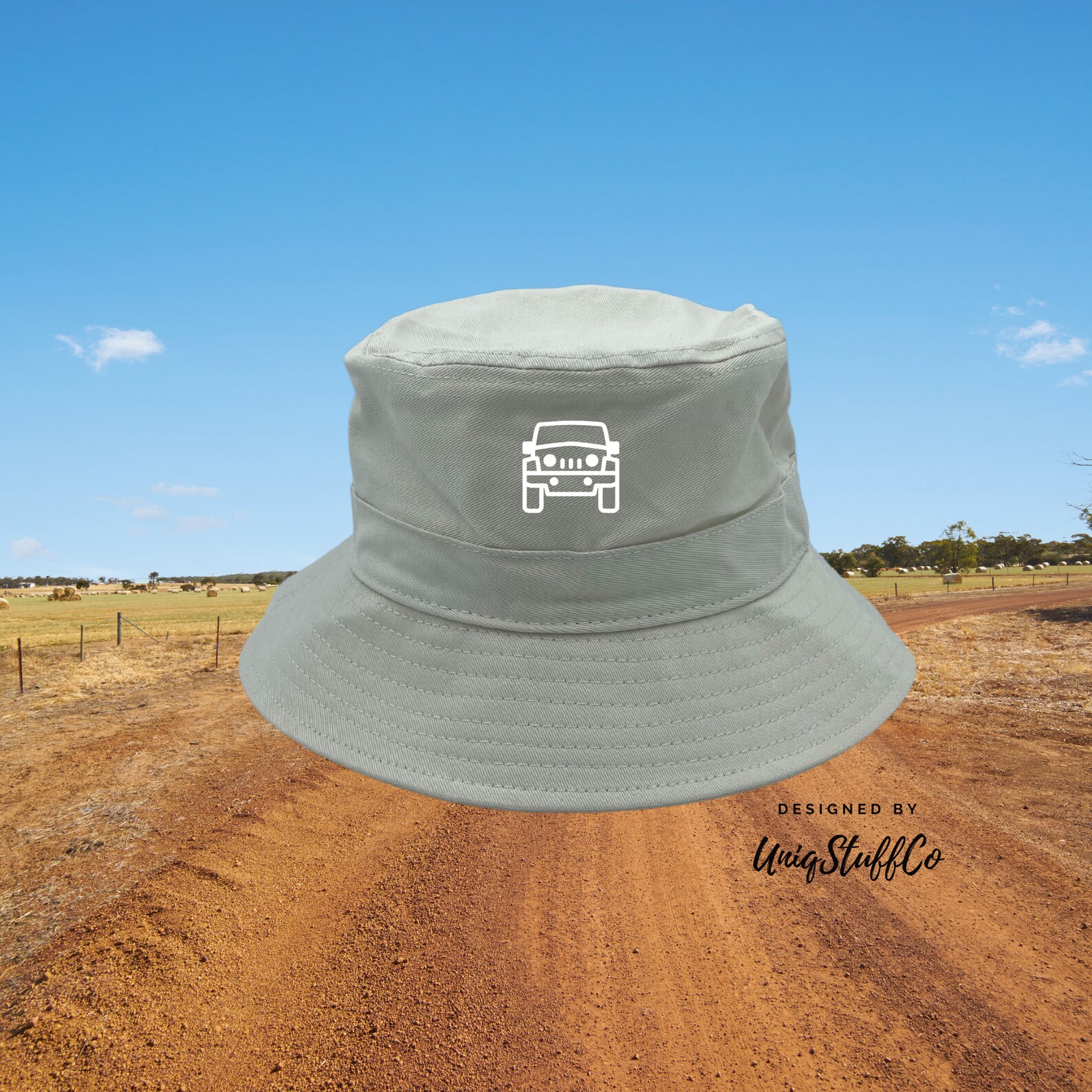 Jeep Cotton Bucket Unisex Hat Trendy Outdoor Summer Beach | Etsy