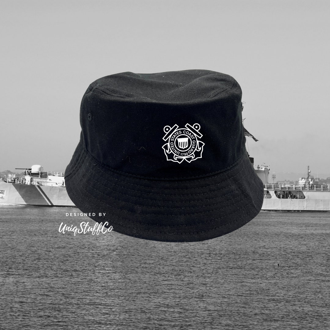 USCG Bucket Unisex Hat Trendy Outdoor Summer Beach Urban Leisure ...