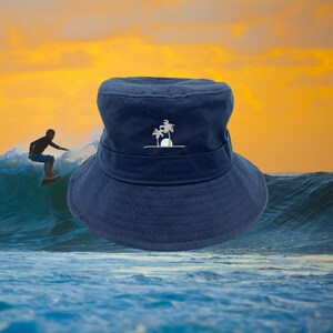 Palm Tree Bucket Unisex Hat Trendy Outdoor Summer Beach Urban Leisure ...