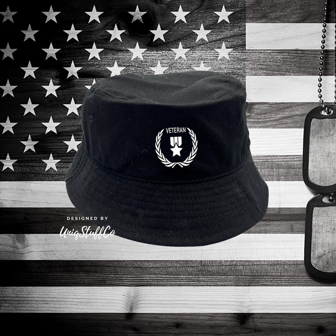Veteran Bucket Unisex Hat - Army Veteran Navy Veteran USMC Veteran USAF ...