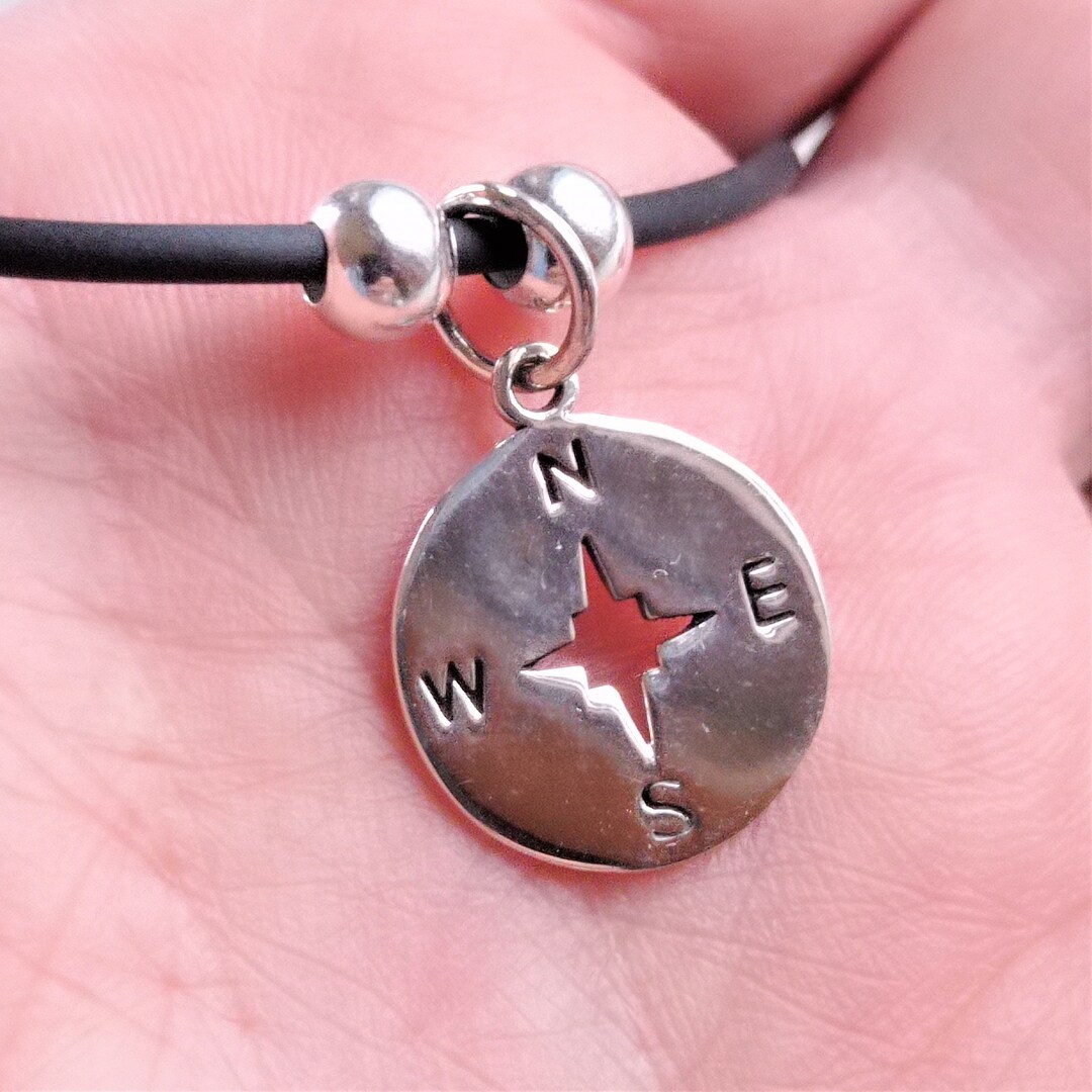 Wind Rose Pendant in Sterling Silver in Different Sizes - Etsy