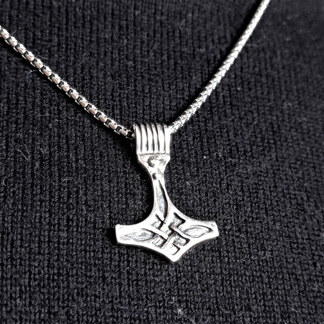 Sterling Silver 925 Thor Hammer Symbol Pendant – 33mm X 22mm - Etsy