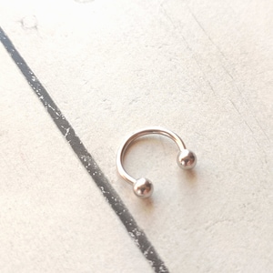 Externally Threaded Implant Grade Titanium Horseshoe Circular Barbell ...