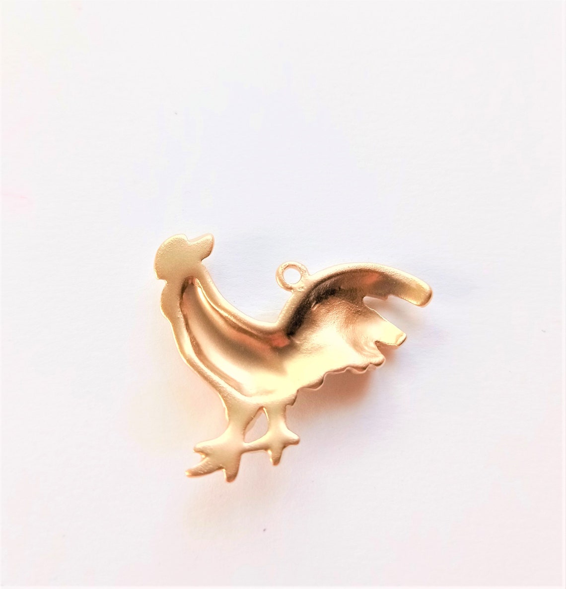 Rooster Pendant in 18 Carat Solid Gold / Solid Gold Pendant - Etsy