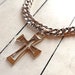 Extra Wide Cross Necklace Polished Finish - Etsy