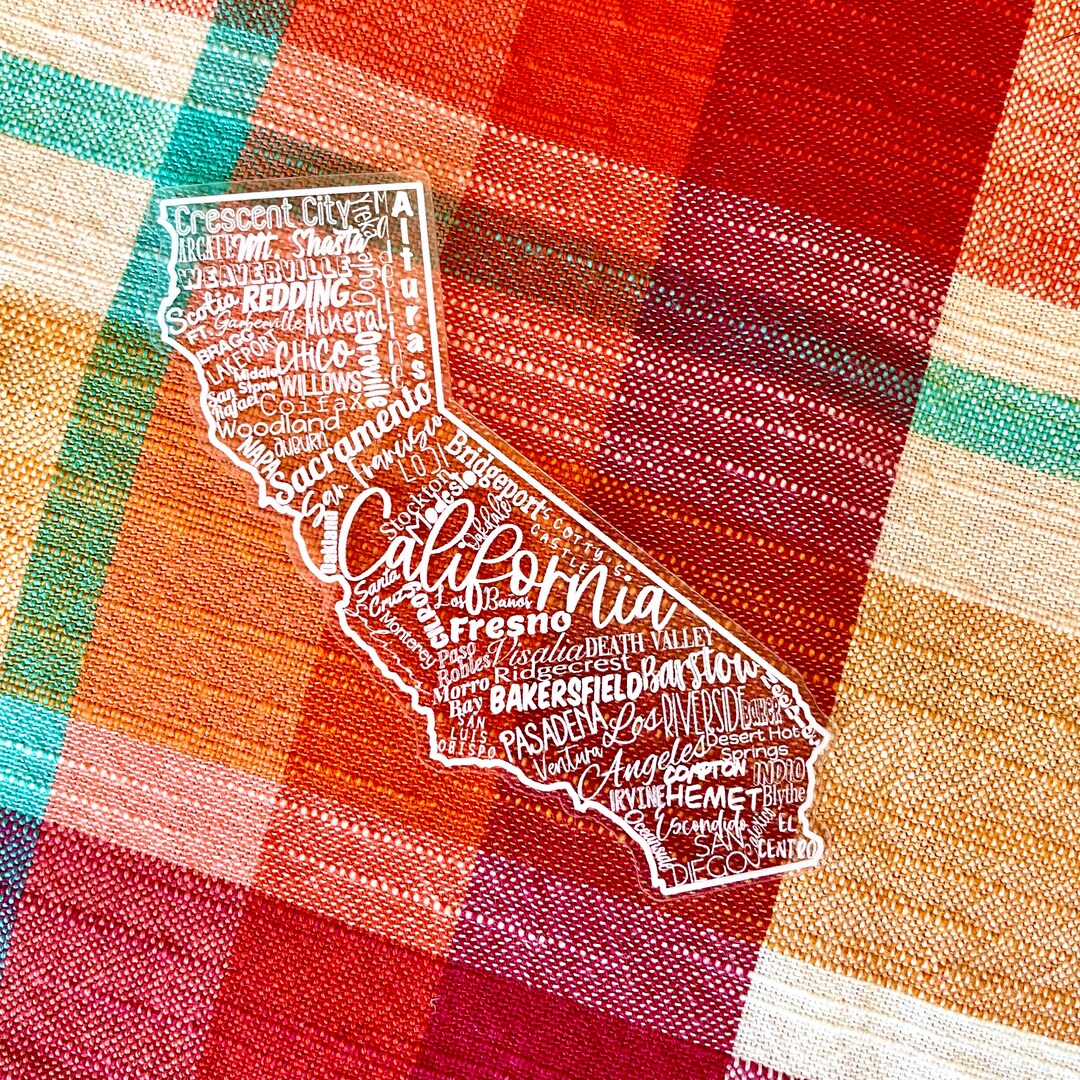 CLEAR California Sticker - Etsy