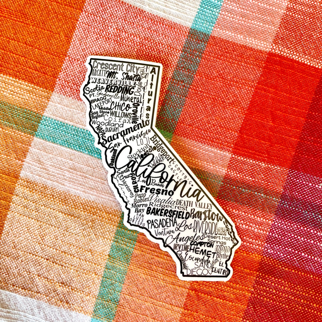 California Sticker - Etsy
