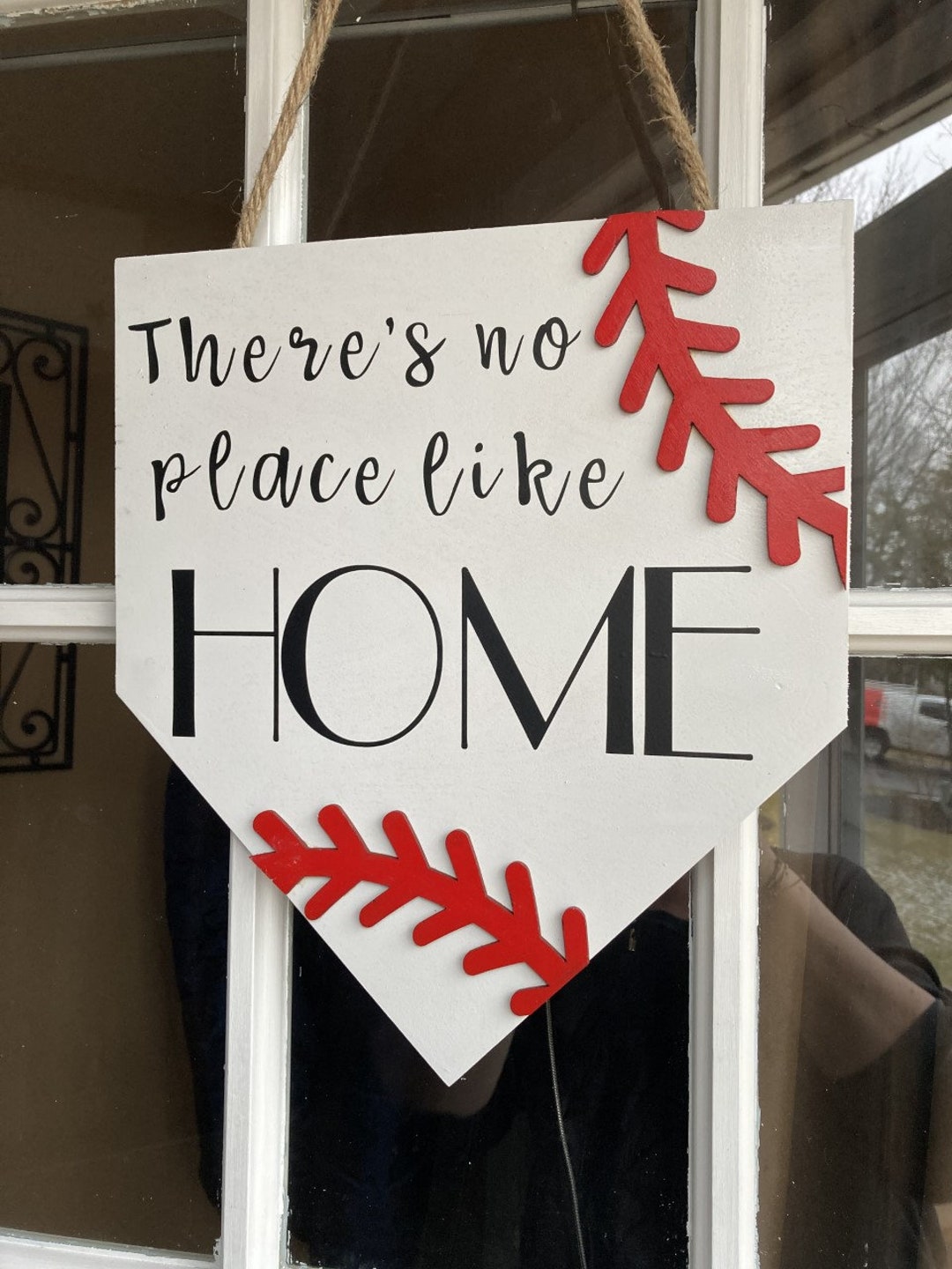 Baseball Themed Front Door Hangar Sign - Etsy