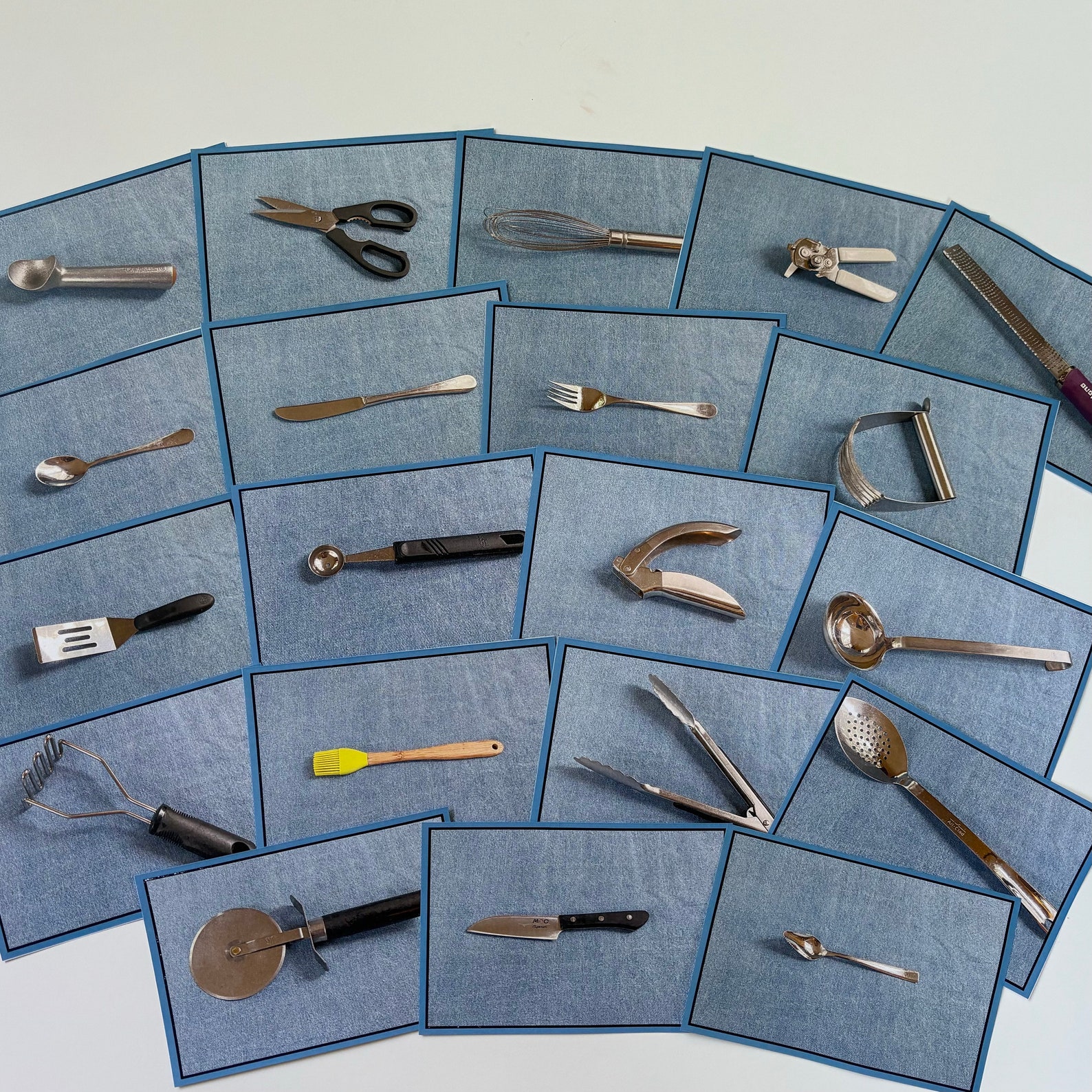 Utensils Montessori Language Cards - Etsy