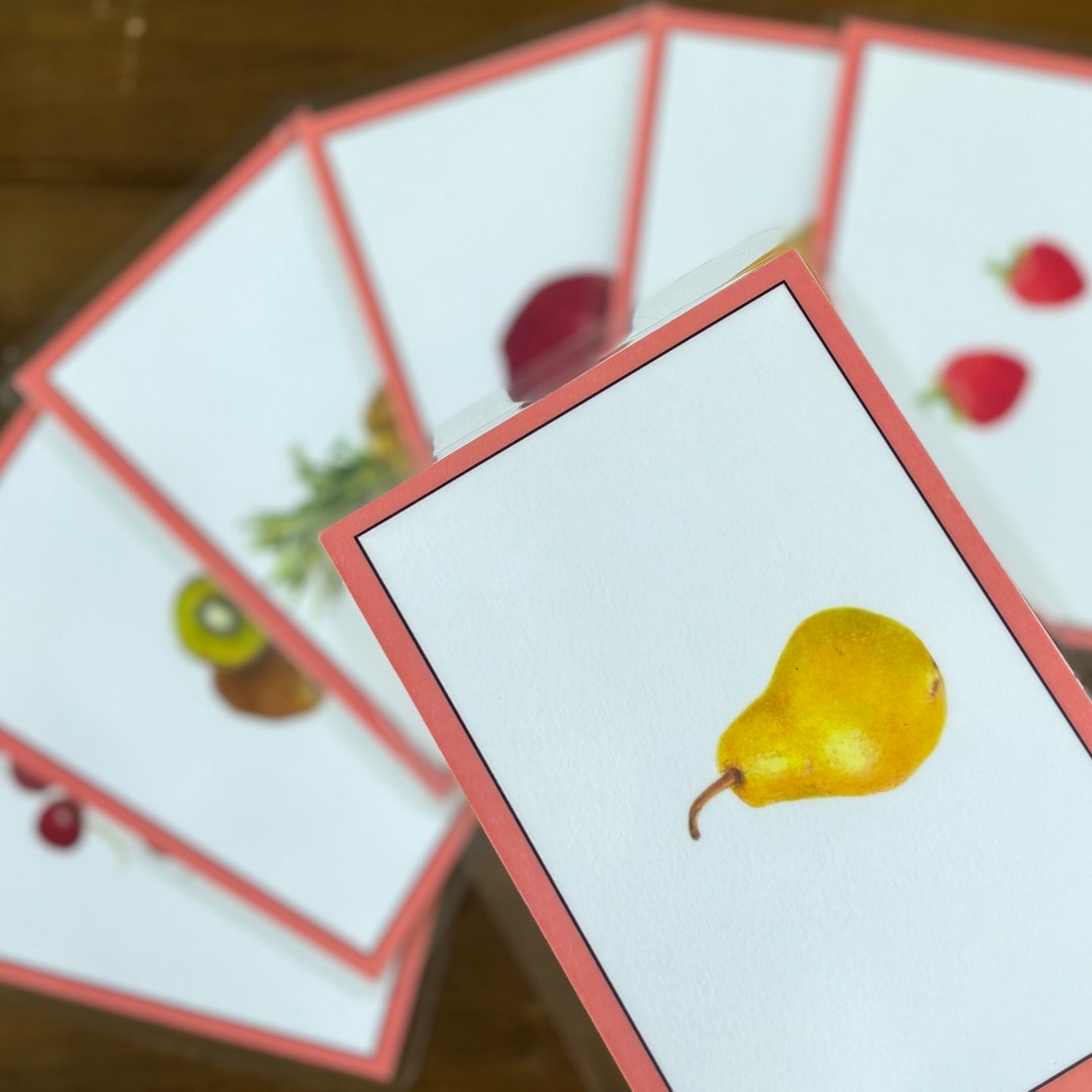 Fruits Montessori Language Cards - Etsy