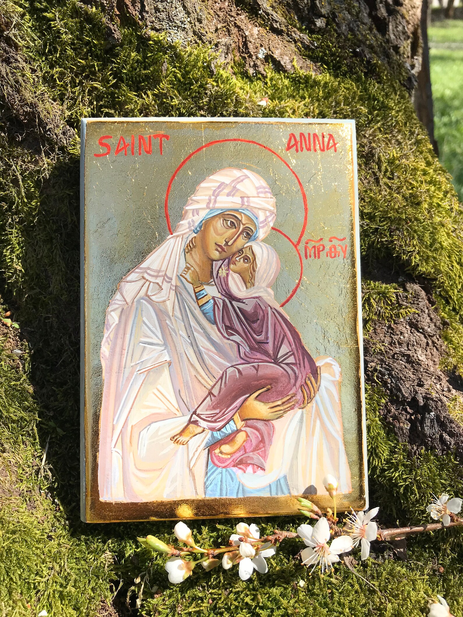 Saint Anne Saint Anna Saint Ana Orthodox icon Mother of | Etsy