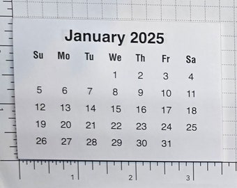 Mini Calendar - Etsy