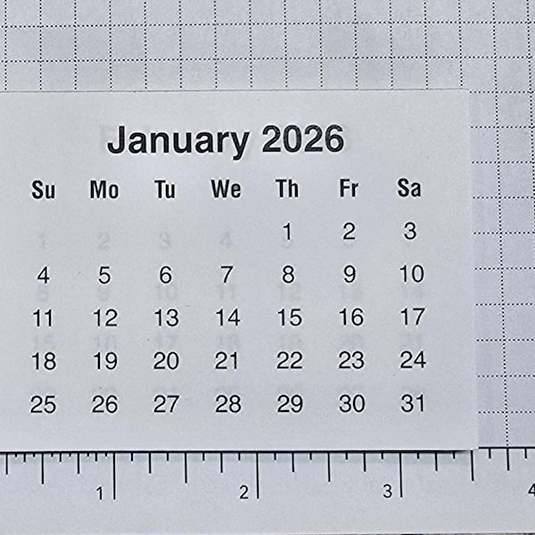 Mini Calendars - Etsy