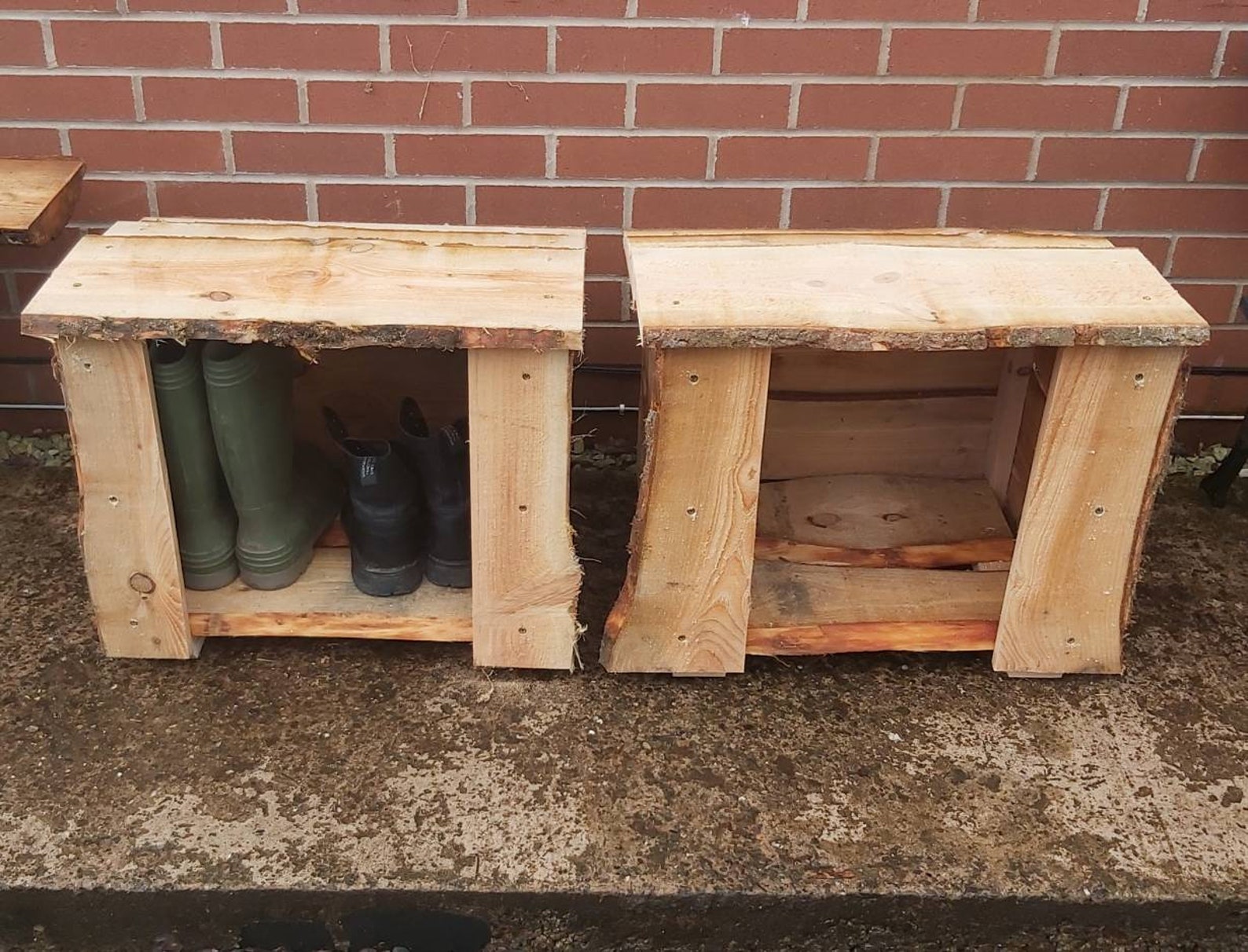 Natural Rustic Outdoor Welly Boot Shoe Shed Store Outside | Etsy UK